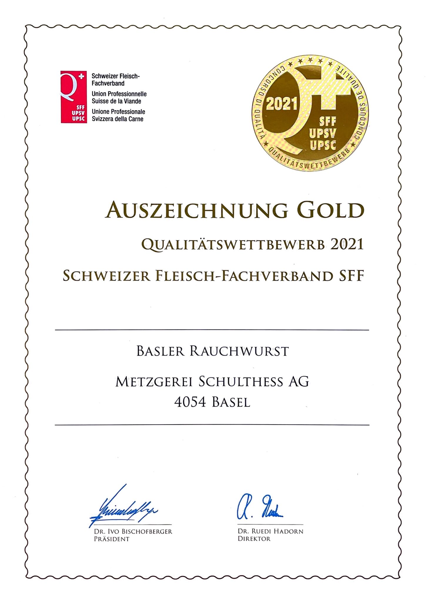 Metzgerei Schulthess – Regionale Metzgerei aus Basel